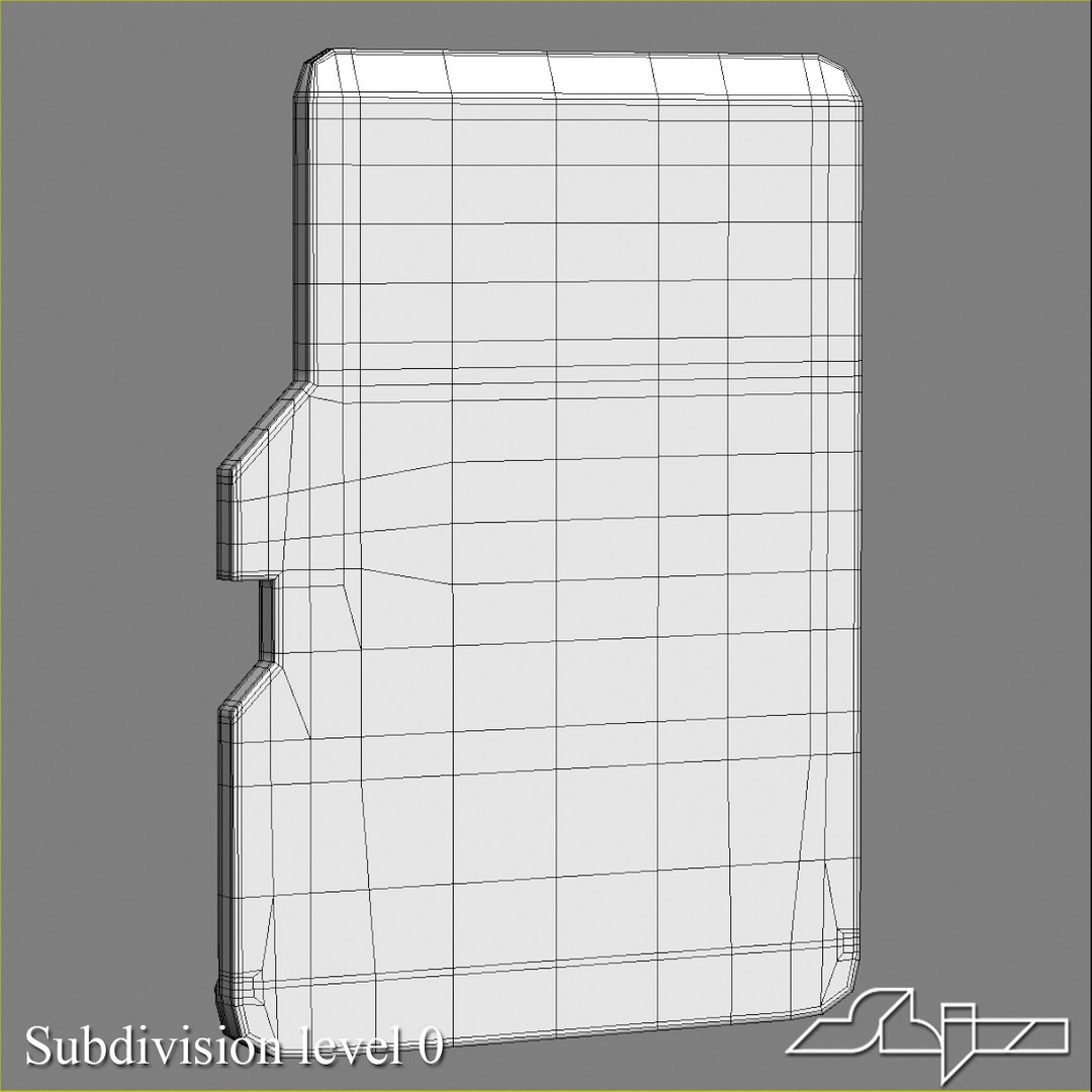 3d Model Micro Sd Card 32