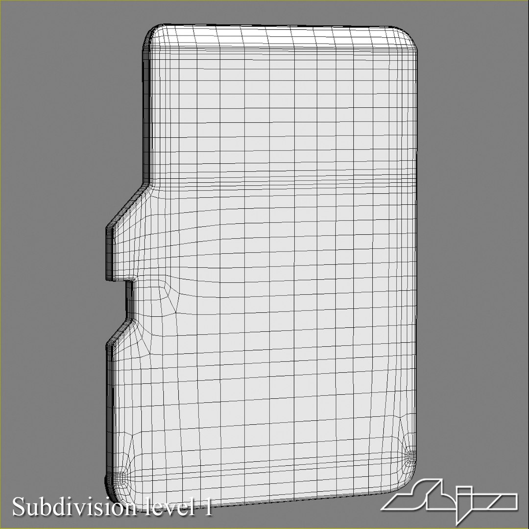 3d Model Micro Sd Card 32