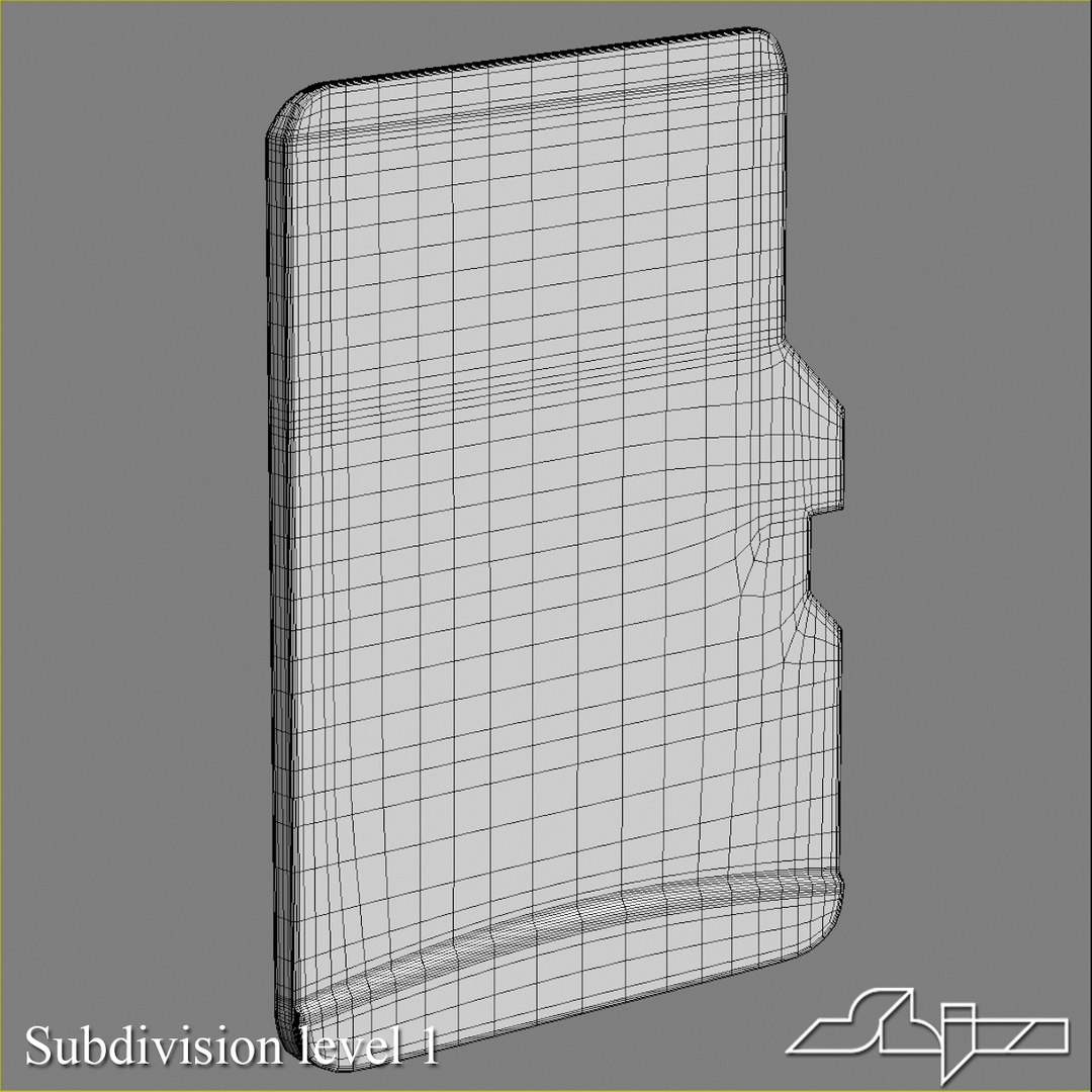 3d Model Micro Sd Card 32