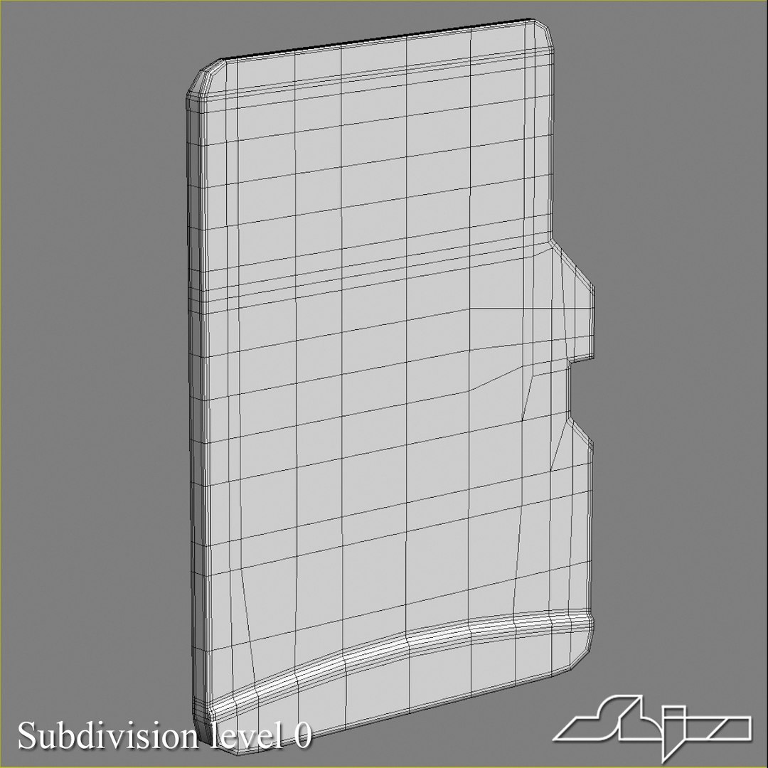 3d Model Micro Sd Card 32
