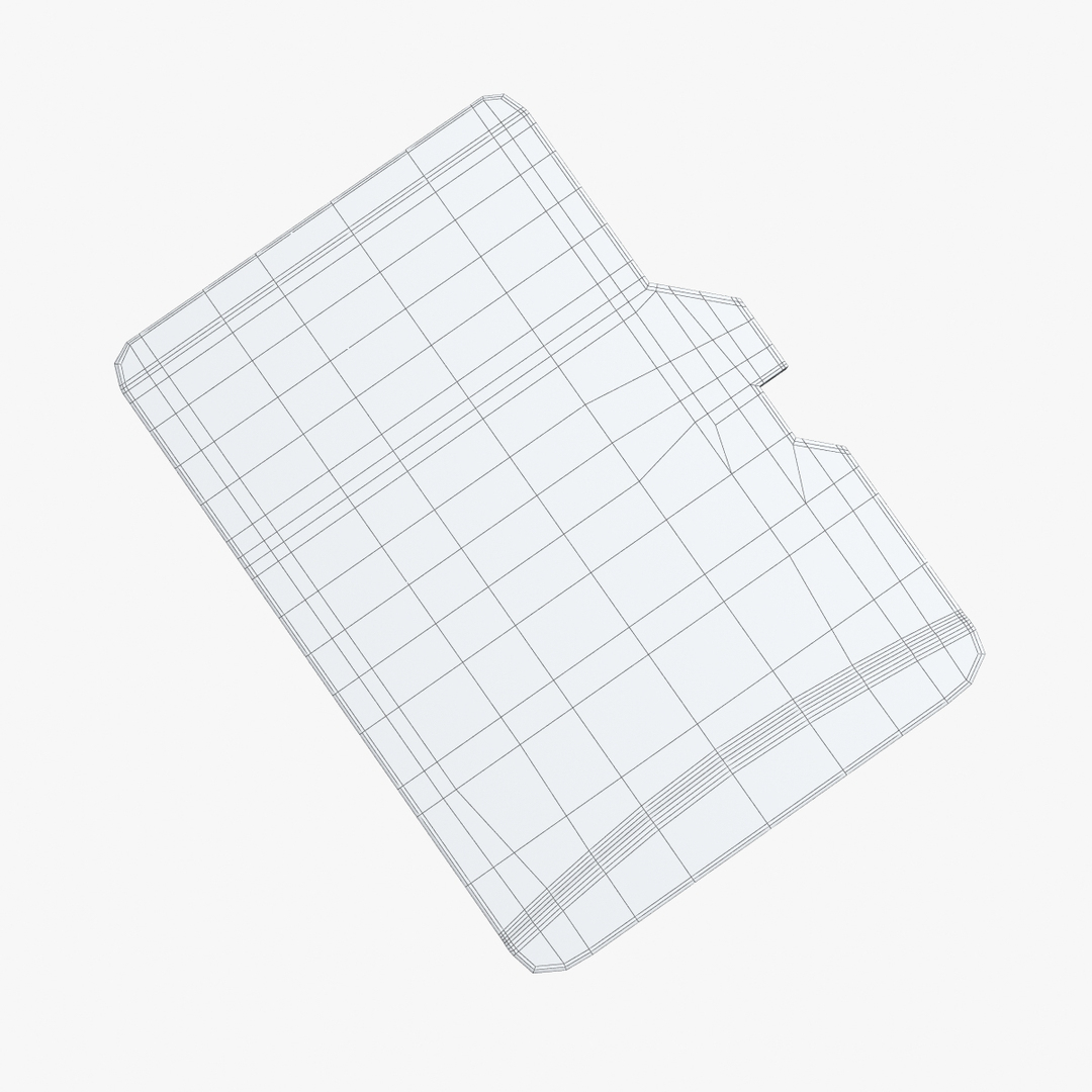 3d Model Micro Sd Card 32