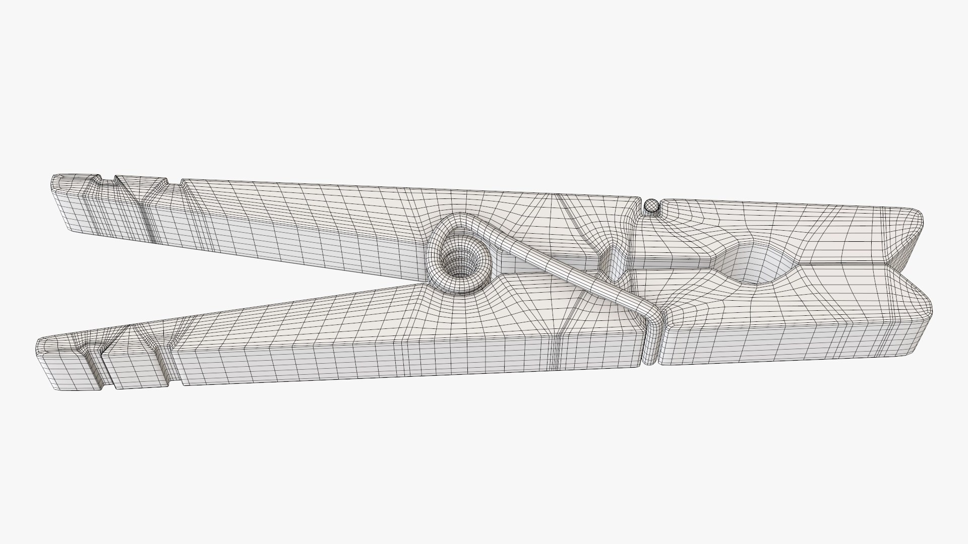 3D Wooden Clothes Clothespin Model - TurboSquid 1571310