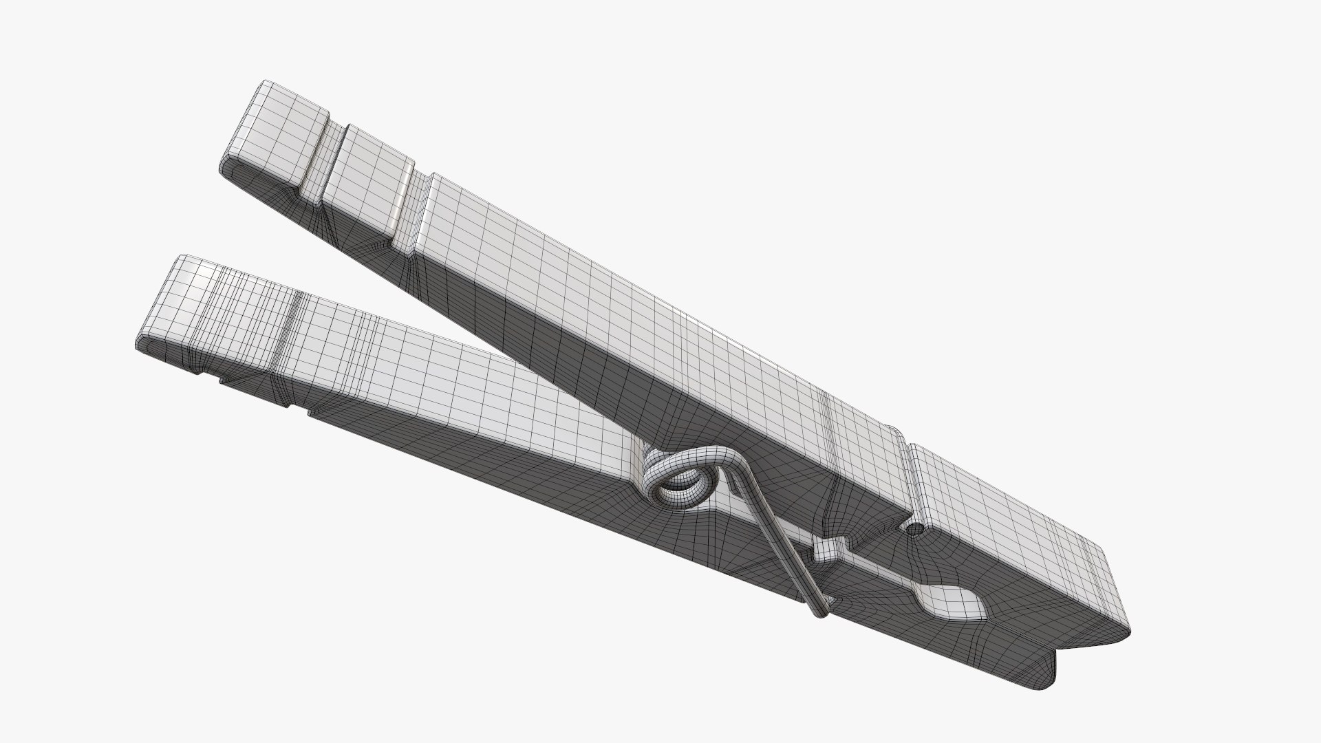 3D Wooden Clothes Clothespin Model - TurboSquid 1571310