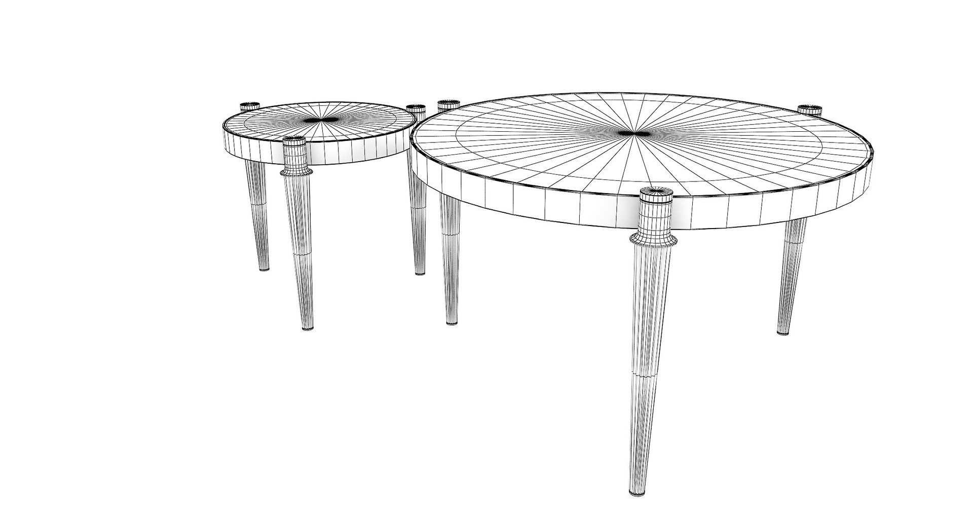 3D Model Lognhi Table Set - TurboSquid 1214859