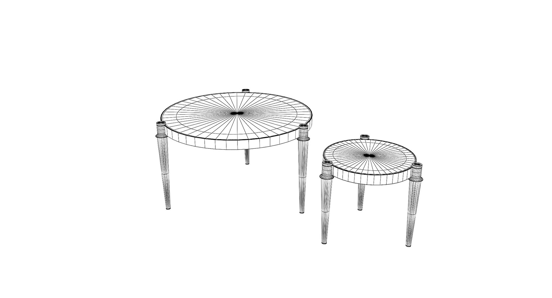 3D Model Lognhi Table Set - TurboSquid 1214859