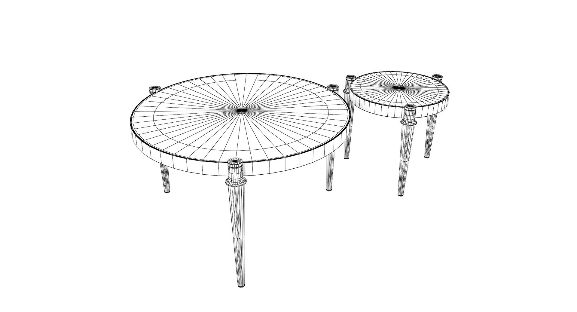 3D Model Lognhi Table Set - TurboSquid 1214859