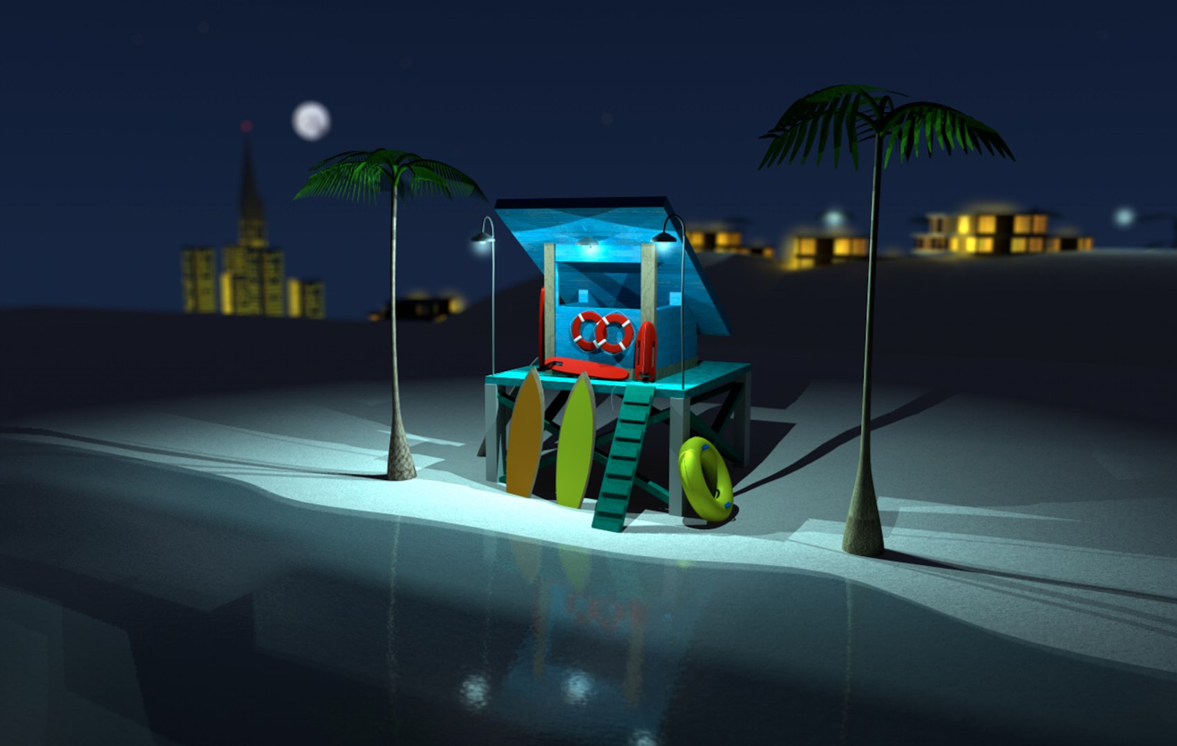 3d Model Lifeguard Gear