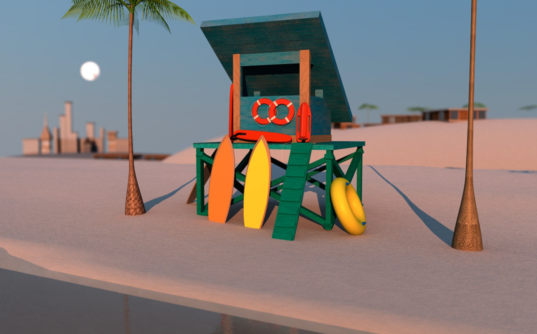3d Model Lifeguard Gear