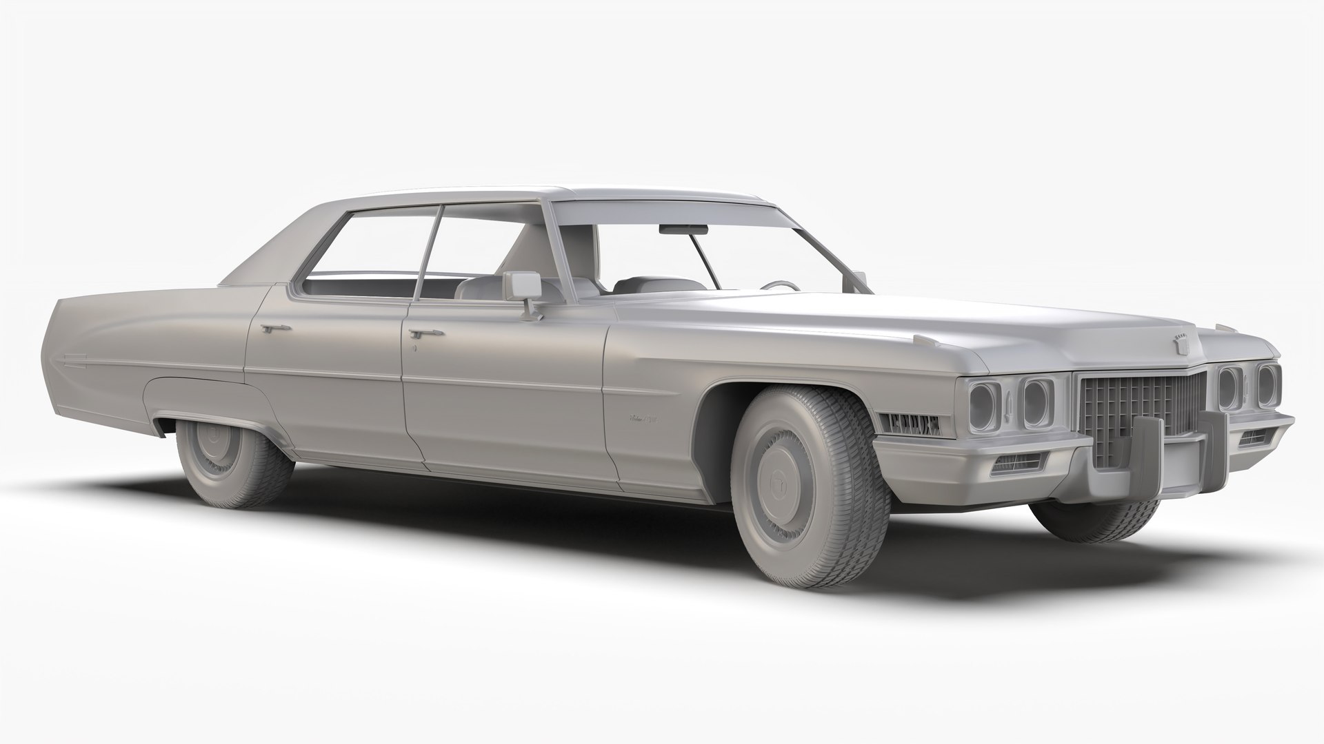 3D Cadillac Sedan DeVille 1971 - TurboSquid 2201126