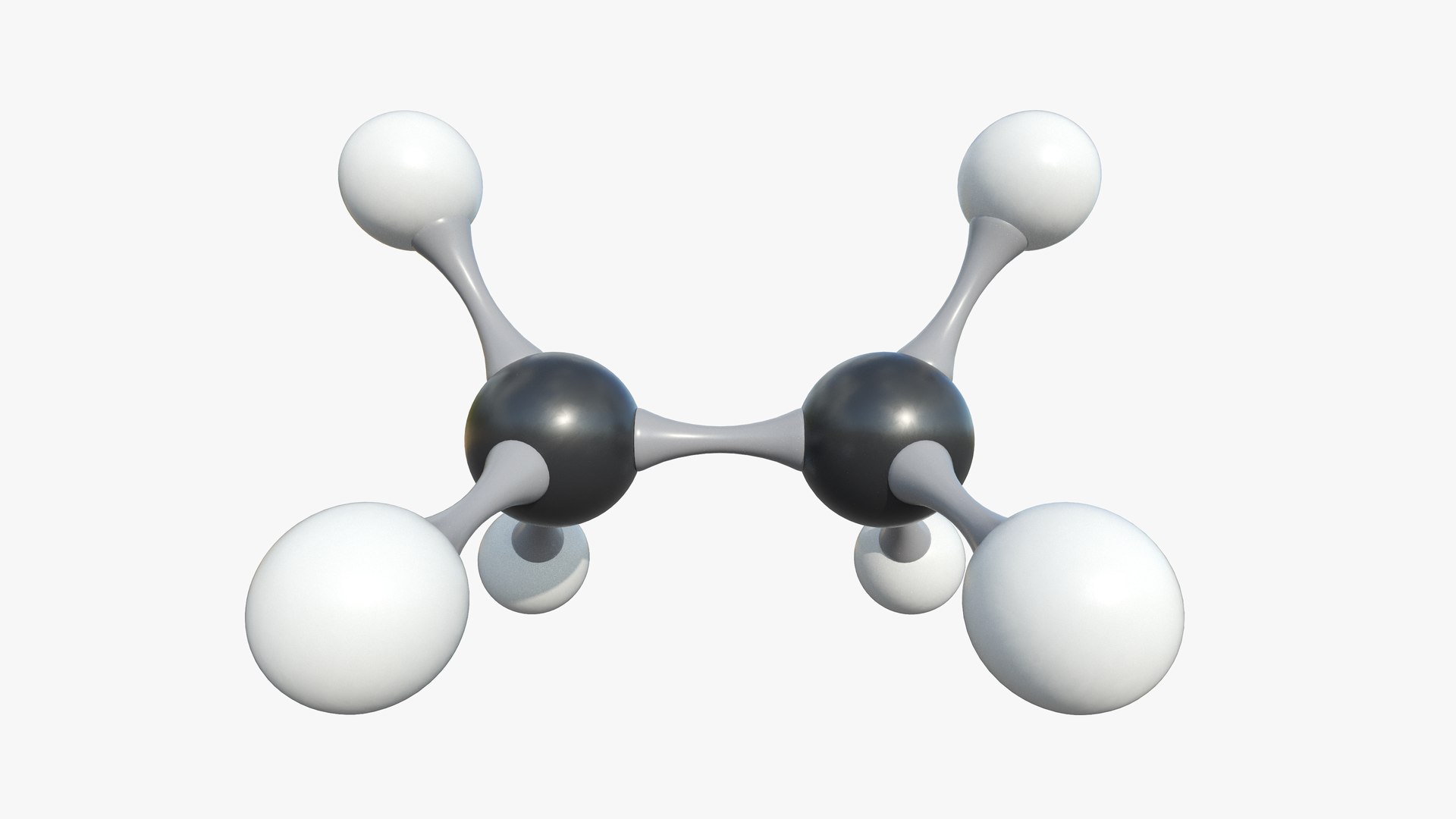3D Ethane Molecule With PBR 4K 8K - TurboSquid 1943433