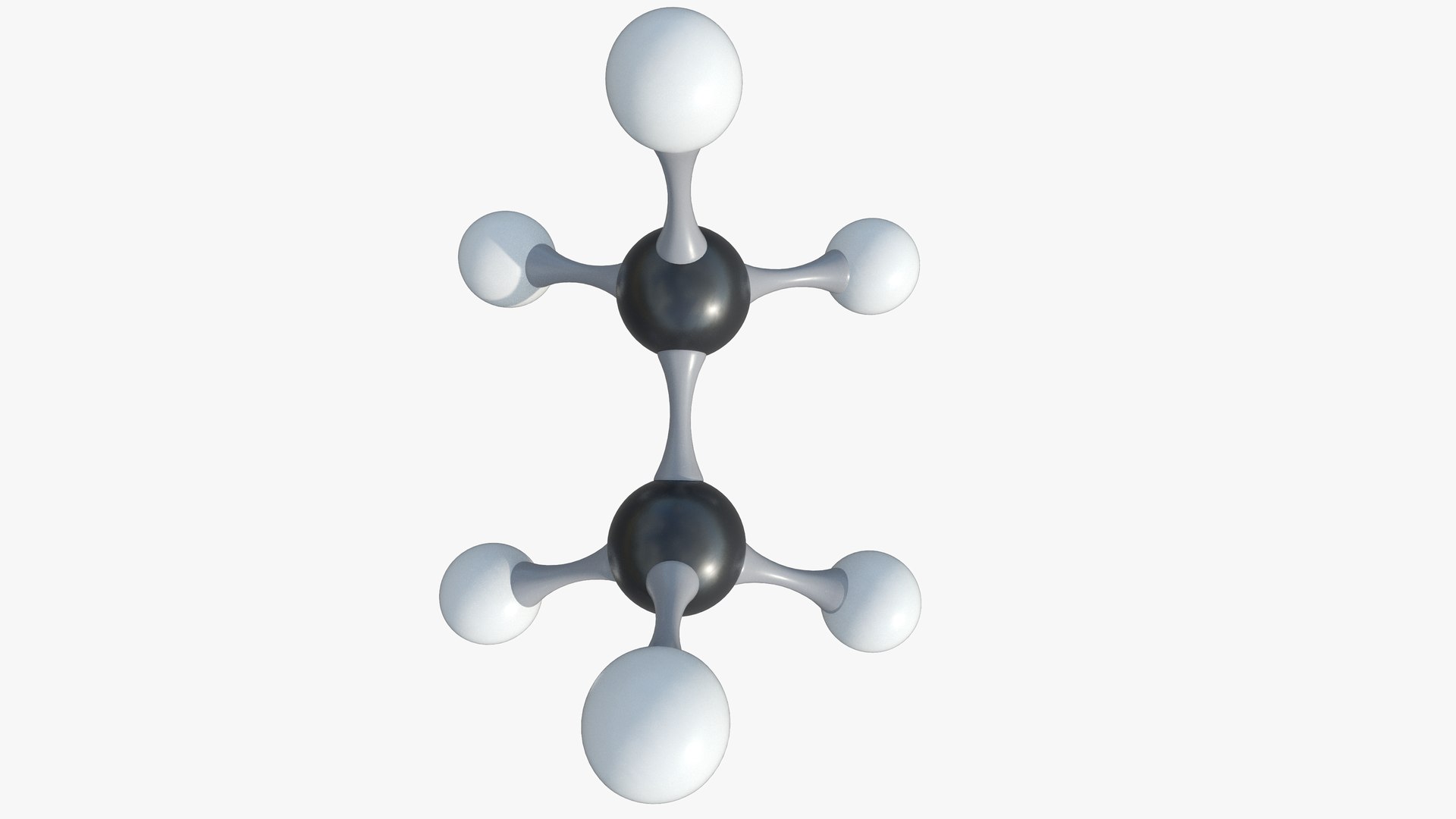 3D Ethane Molecule With PBR 4K 8K - TurboSquid 1943433