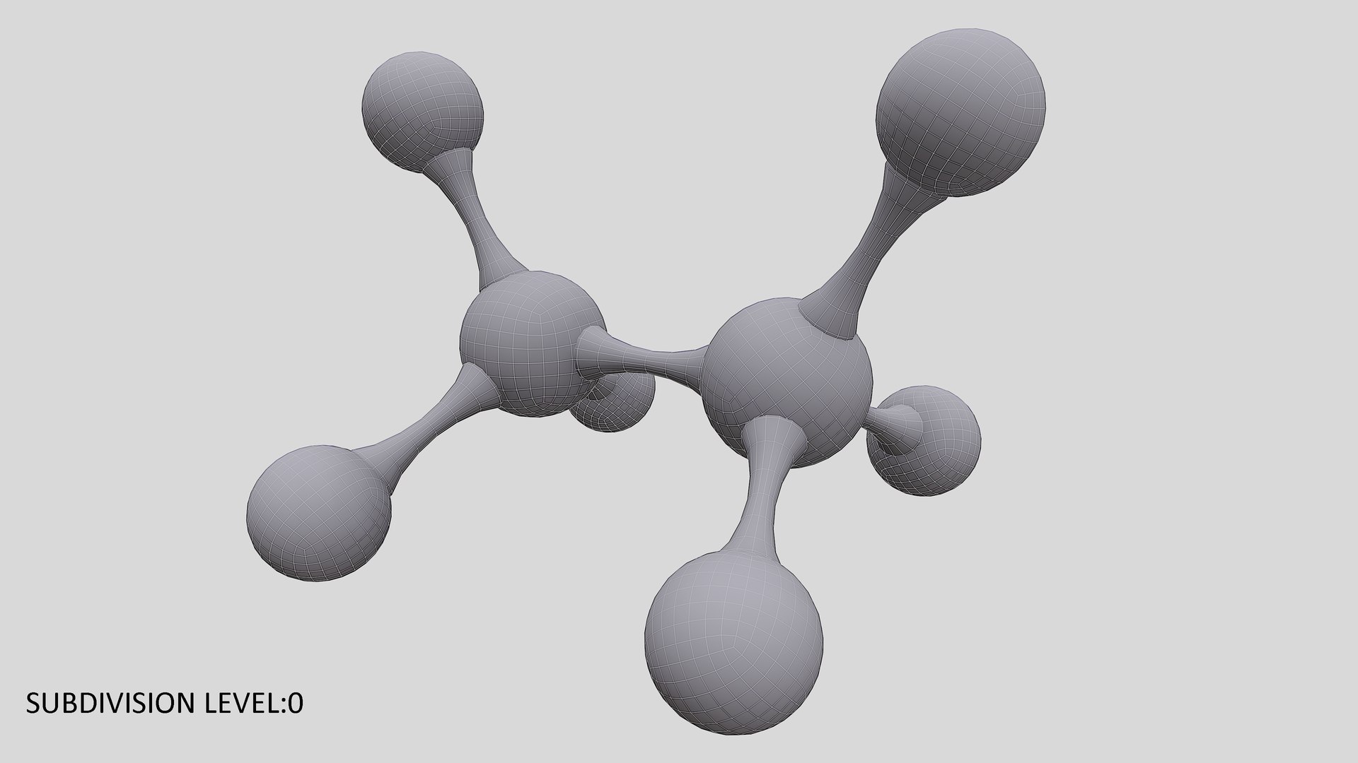 3D Ethane Molecule With PBR 4K 8K - TurboSquid 1943433