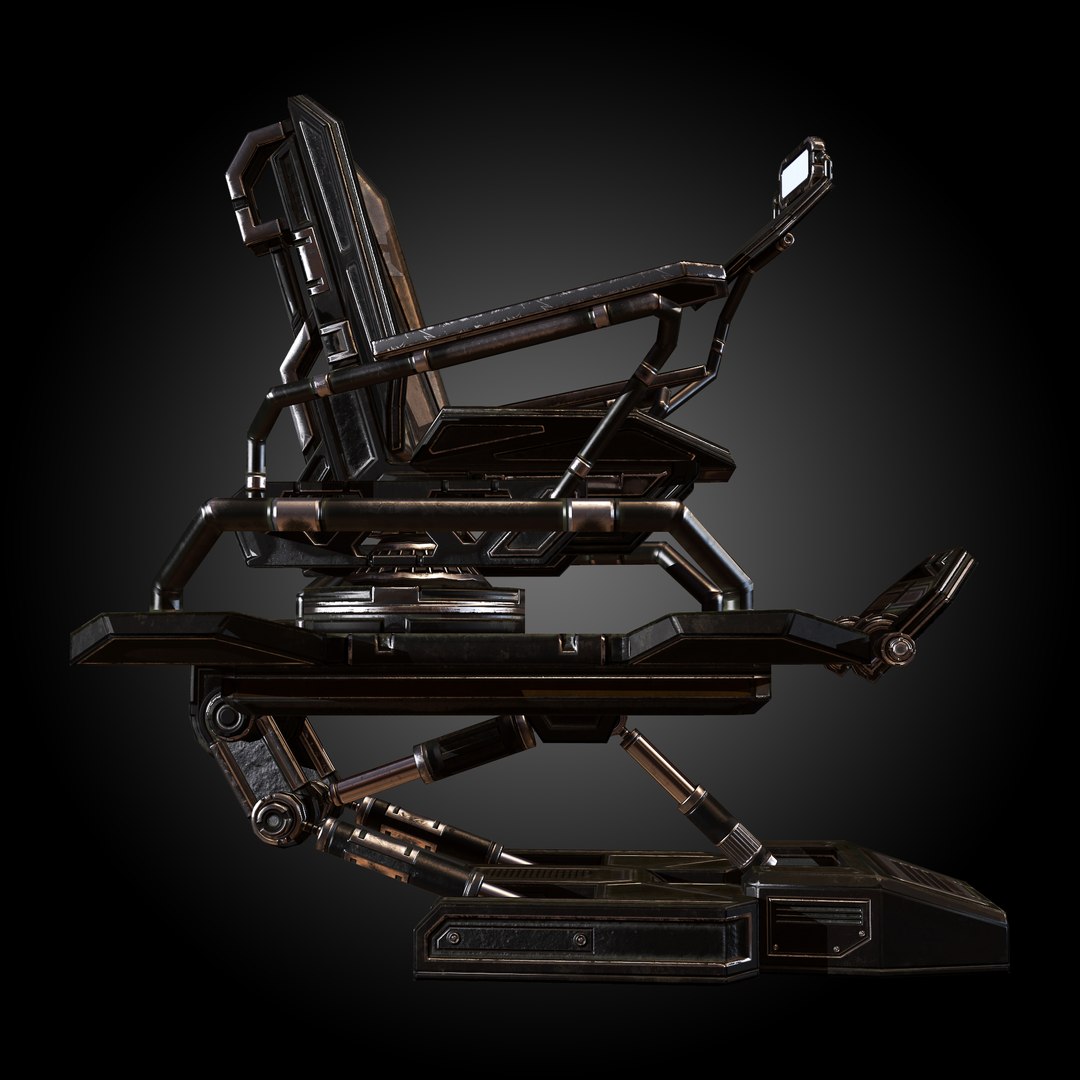 3D Cockpit Chair B - TurboSquid 1533348