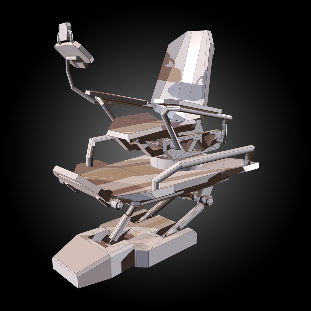 3D Cockpit Chair B - TurboSquid 1533348