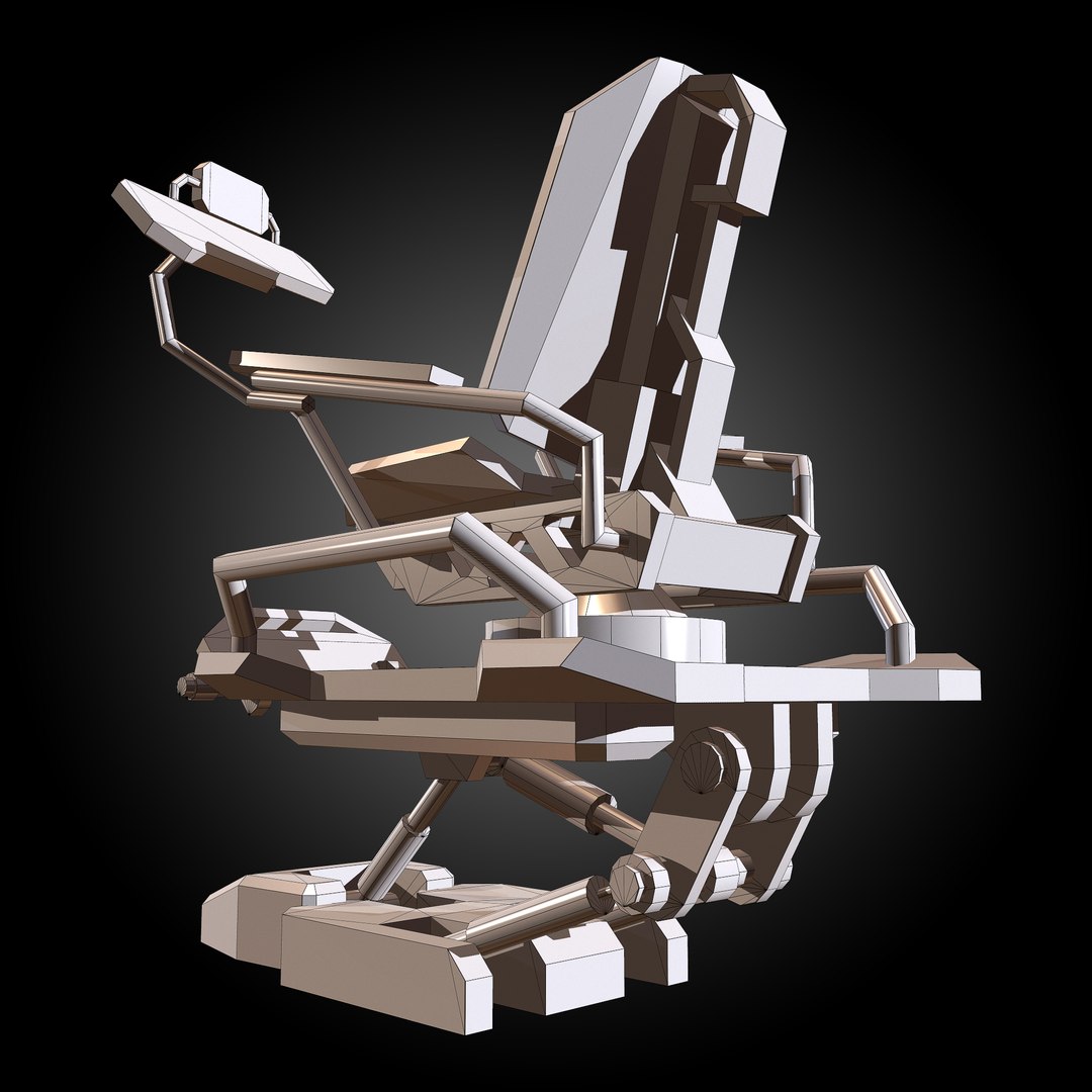 3D Cockpit Chair B - TurboSquid 1533348
