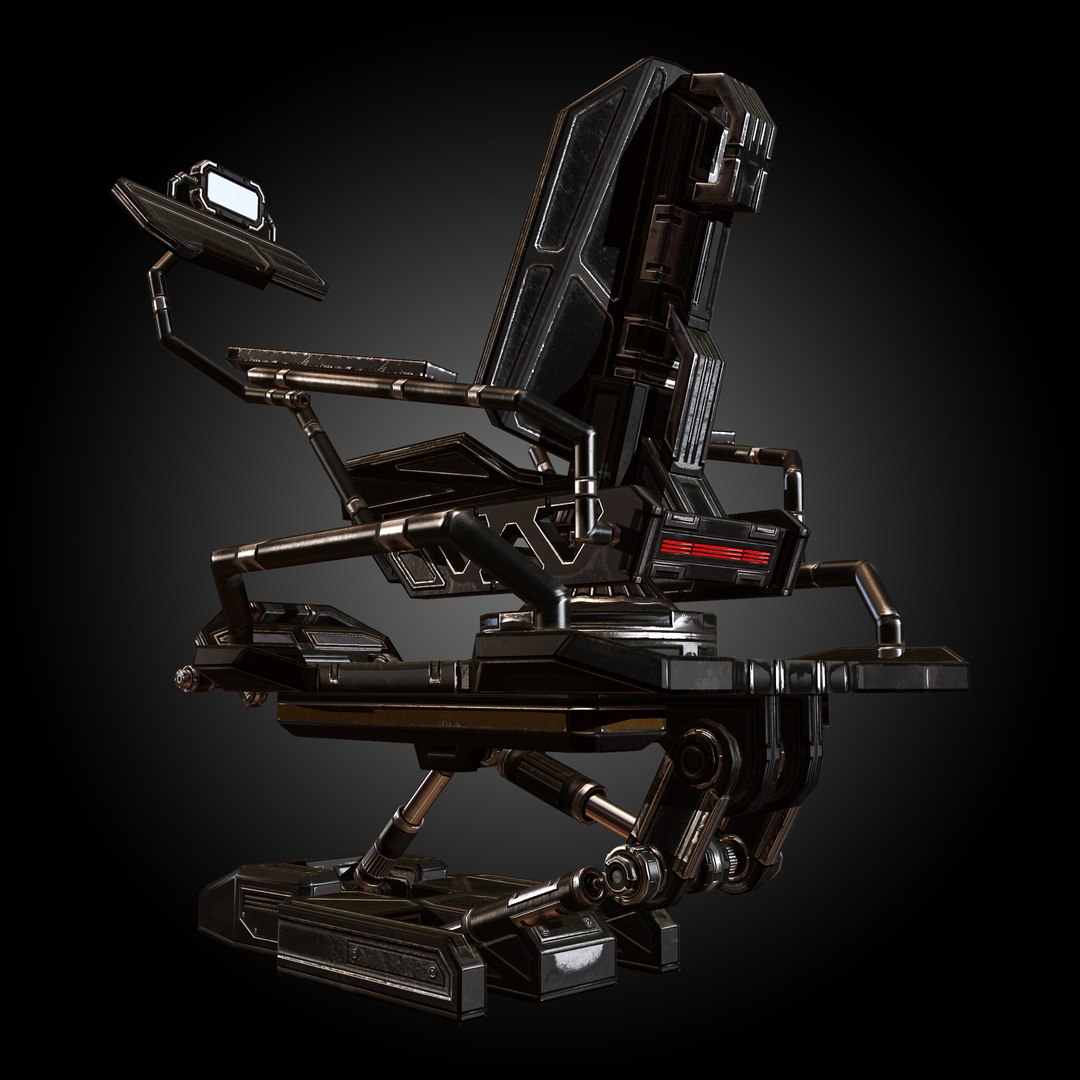 3D Cockpit Chair B - TurboSquid 1533348