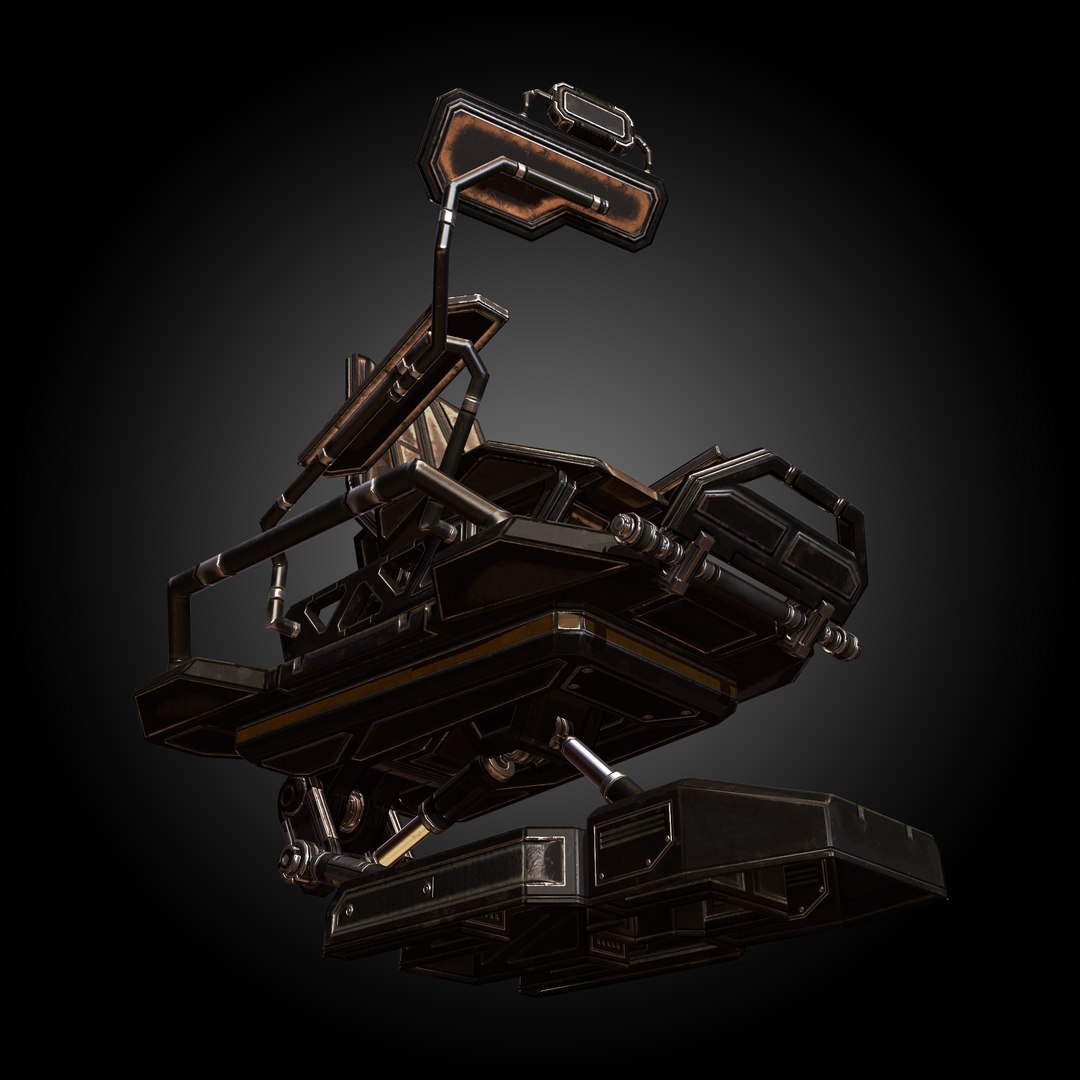 3D Cockpit Chair B - TurboSquid 1533348