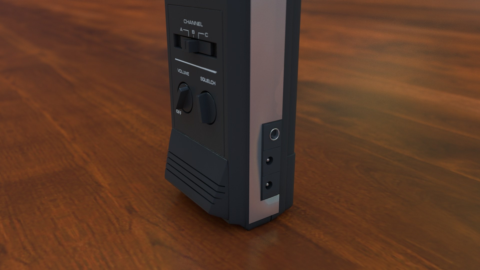 3d Vintage Walkie-talkie Realistic Trc-214 Model
