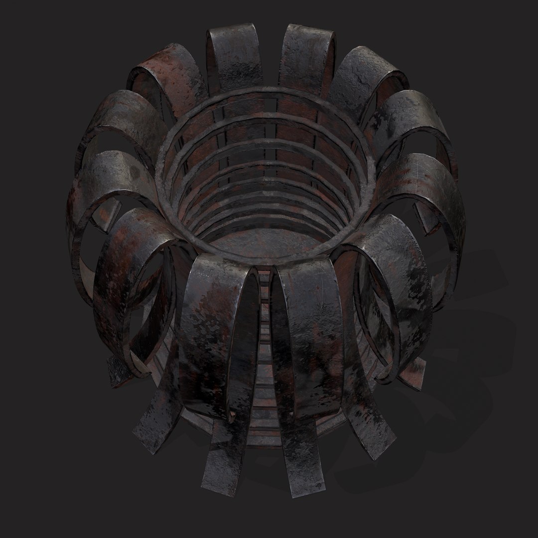 3D Medieval Cauldron Fire Pit - TurboSquid 1875270