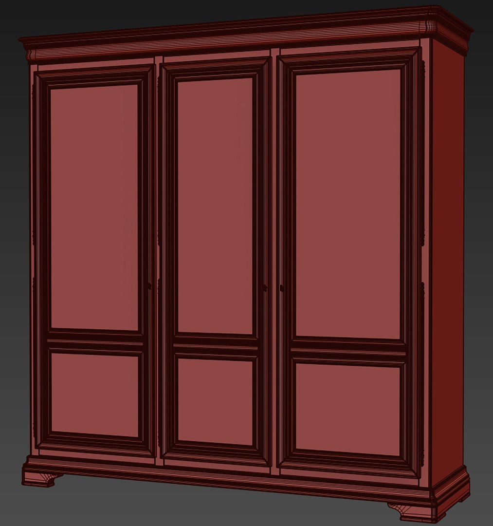 3D model Wardrobe hinged Wardrobe Olivia Belfan - TurboSquid 2093001