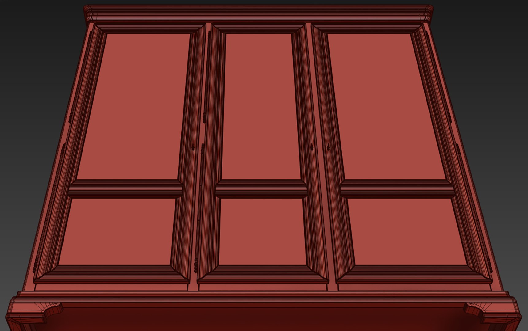 3D model Wardrobe hinged Wardrobe Olivia Belfan - TurboSquid 2093001