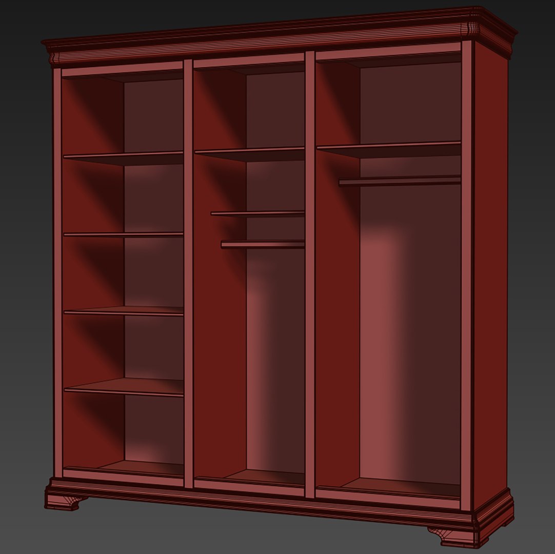 3D model Wardrobe hinged Wardrobe Olivia Belfan - TurboSquid 2093001