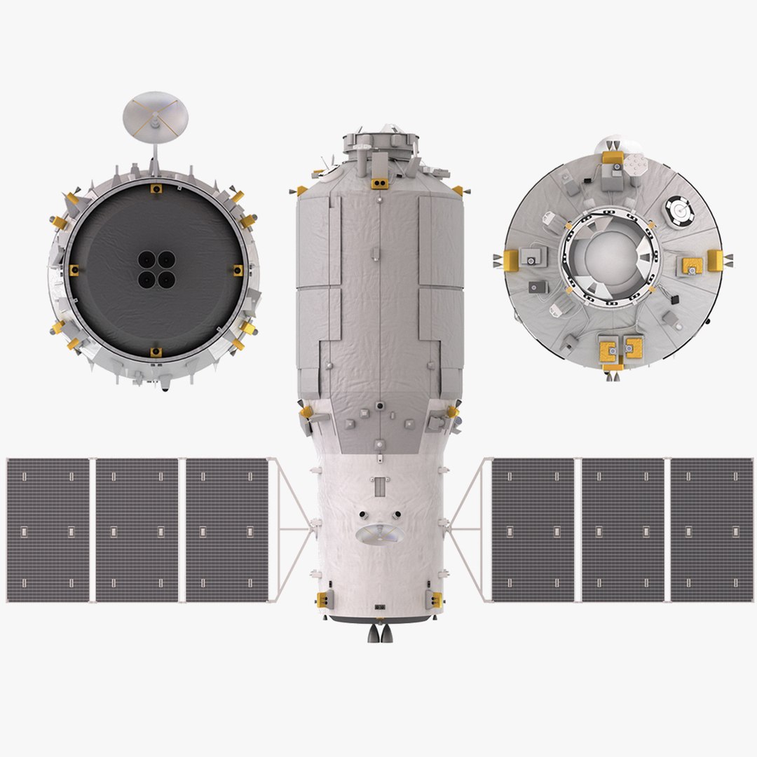 Cargo Spacecraft Tianzhou-2 3 4 3D Model - TurboSquid 1754345