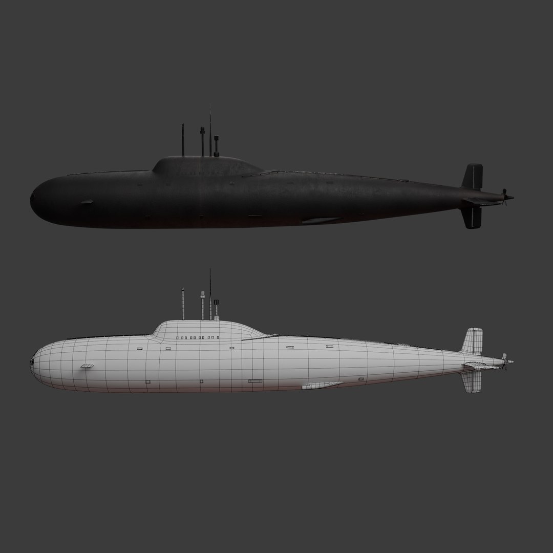 Submarine Soviet 3D Model - TurboSquid 2504756