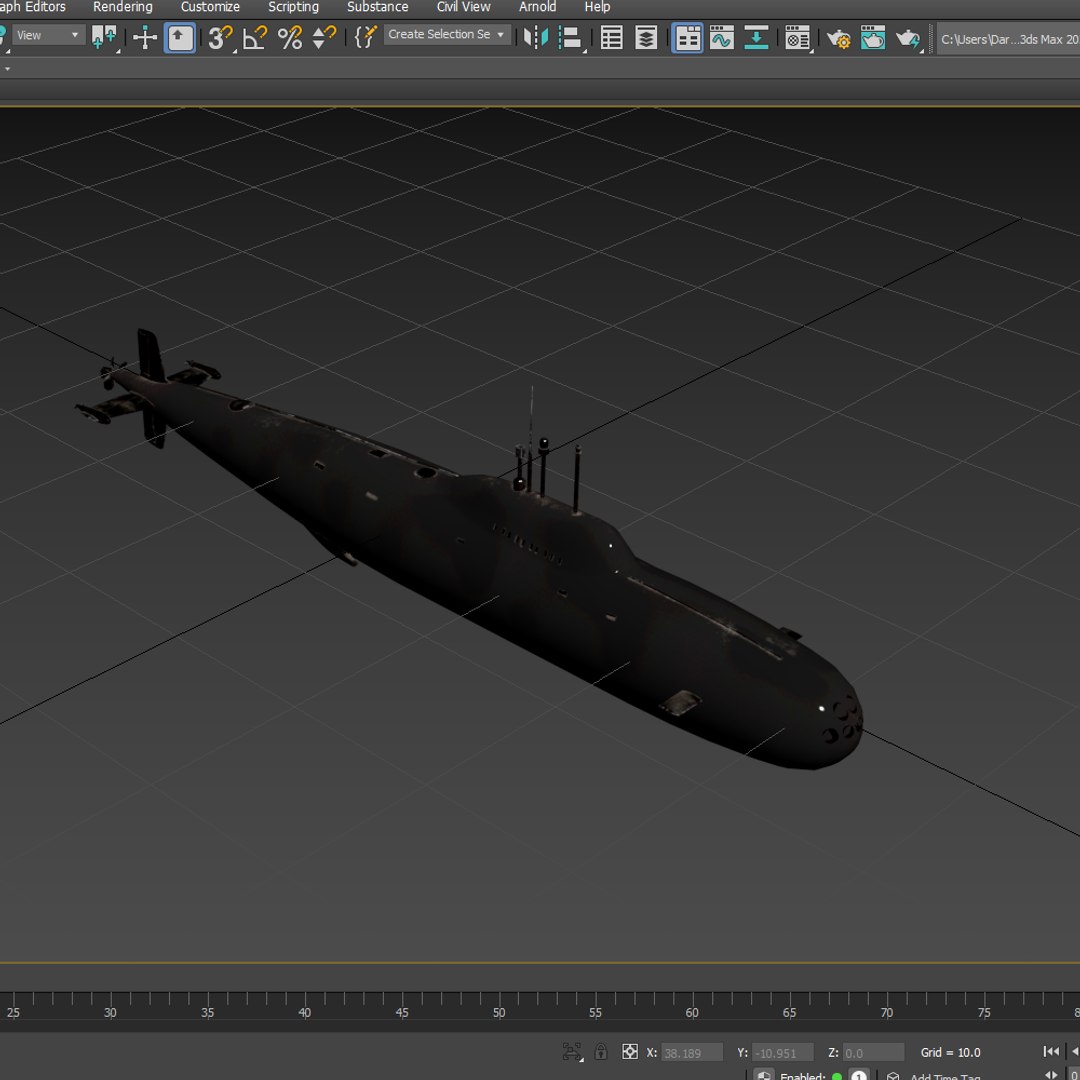 Submarine Soviet 3D Model - TurboSquid 2504756