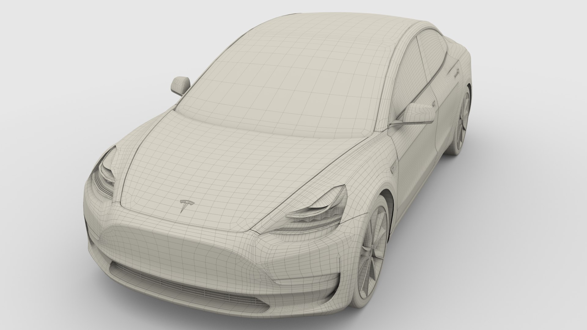 3d Tesla 3 Model