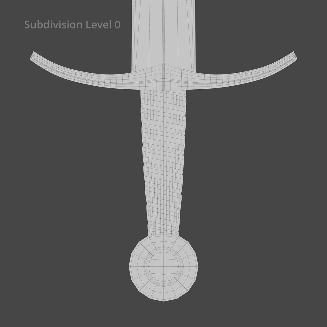 3D Model Medieval Sword 04 Plus Old Texture And Sheath - TurboSquid 2043087