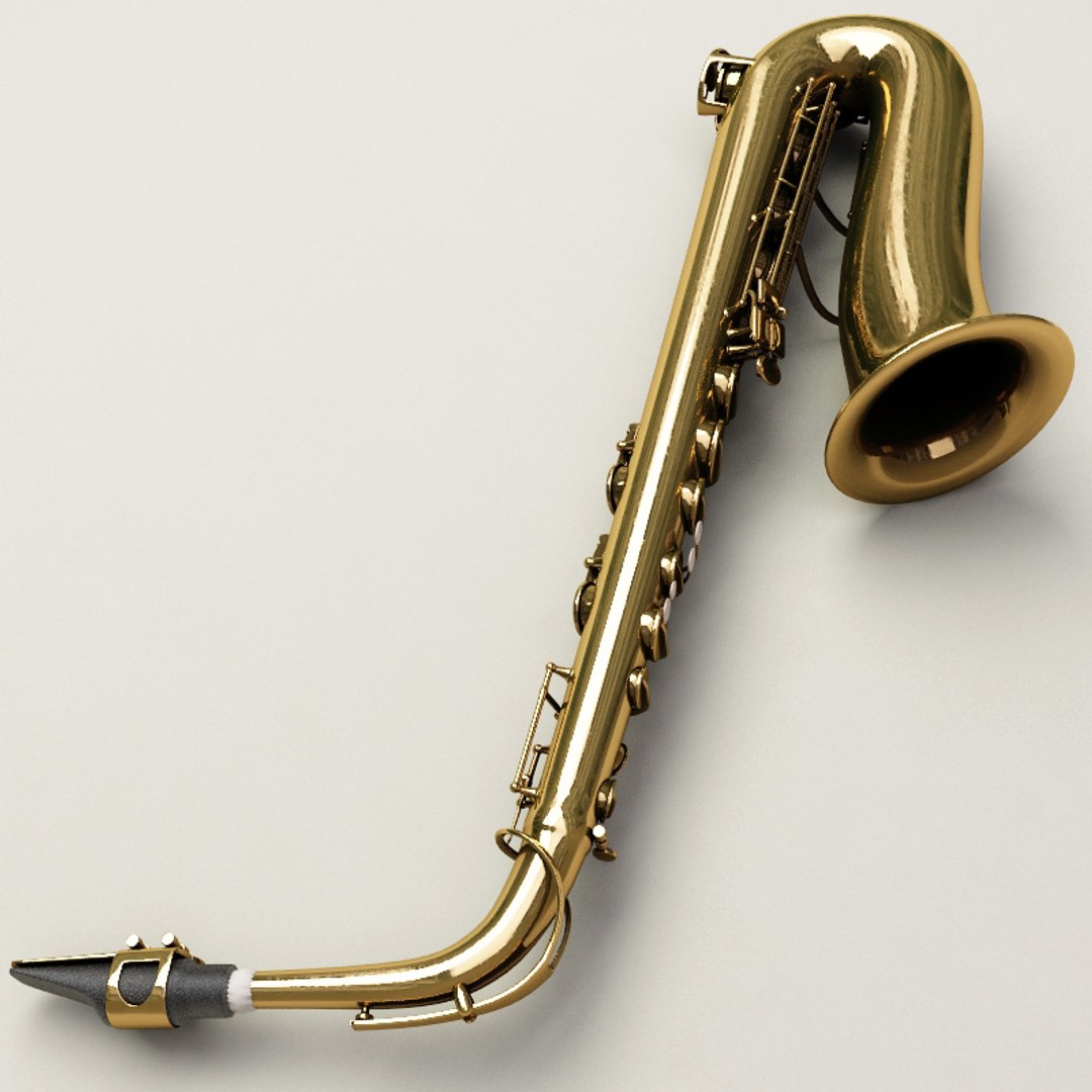 3d Model Saxophone Details Modelled