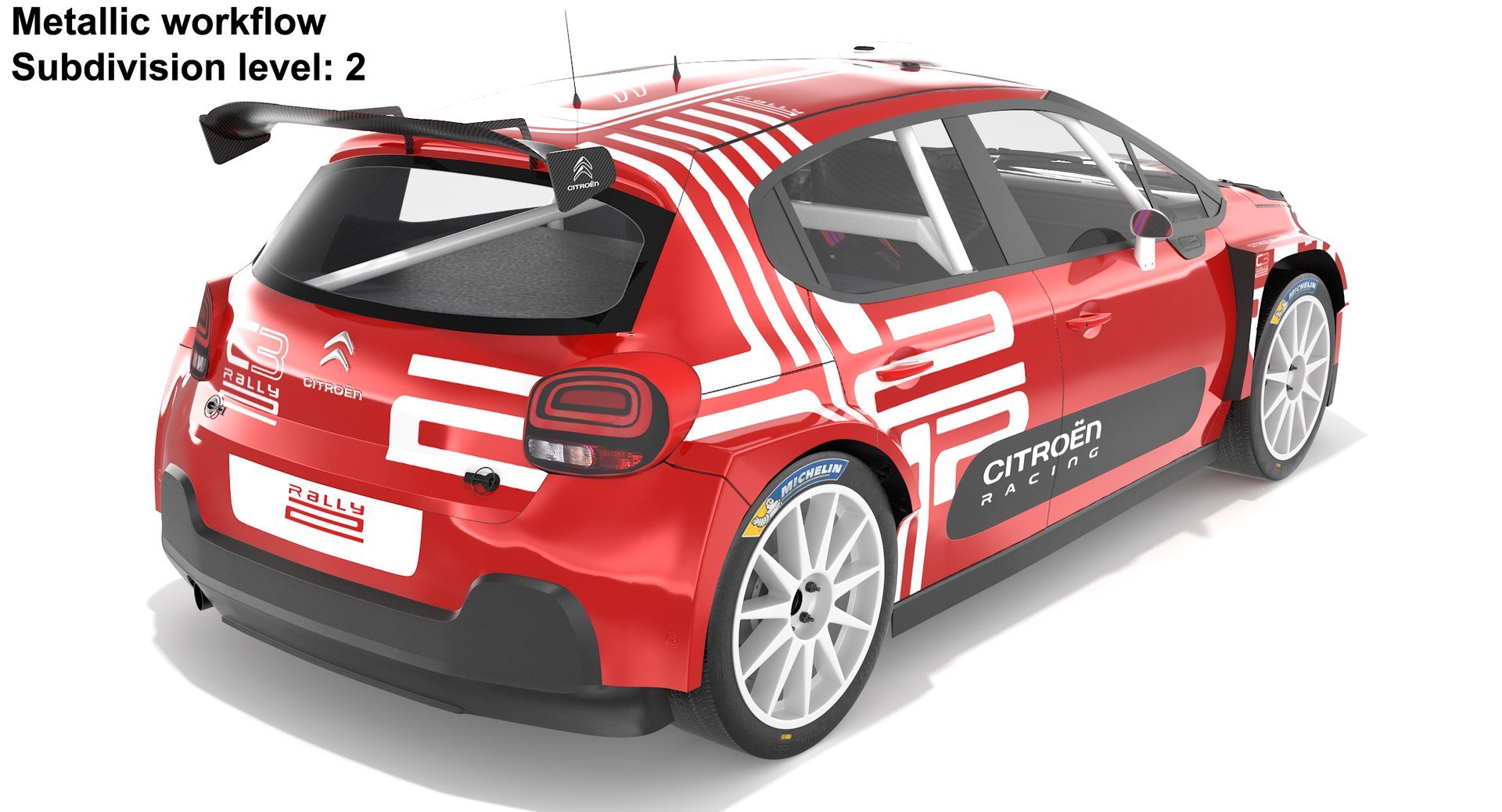 3D model Citroen C3 R5 Rally2 WRC2 - TurboSquid 2054292