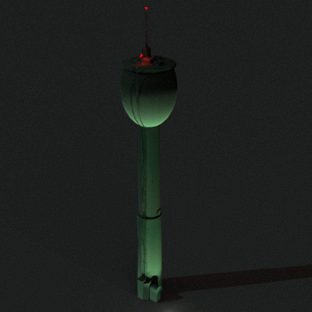 realistic water tower lwo