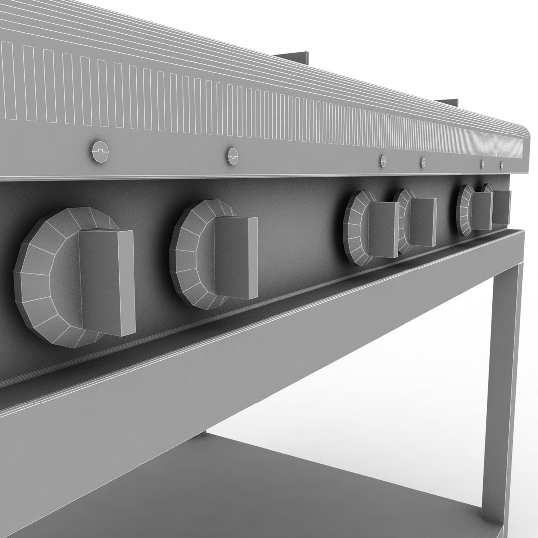 3d Stainless Steel Burner Model