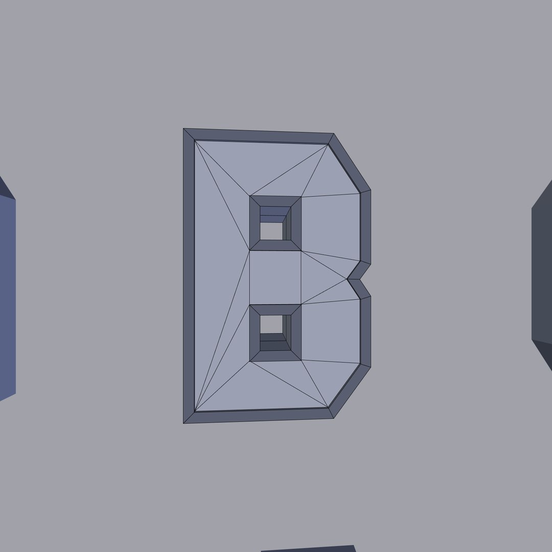 Roman Alphabet 3D Model - TurboSquid 1283016