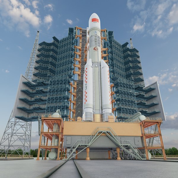 3D rocket longmarch - TurboSquid 1671397