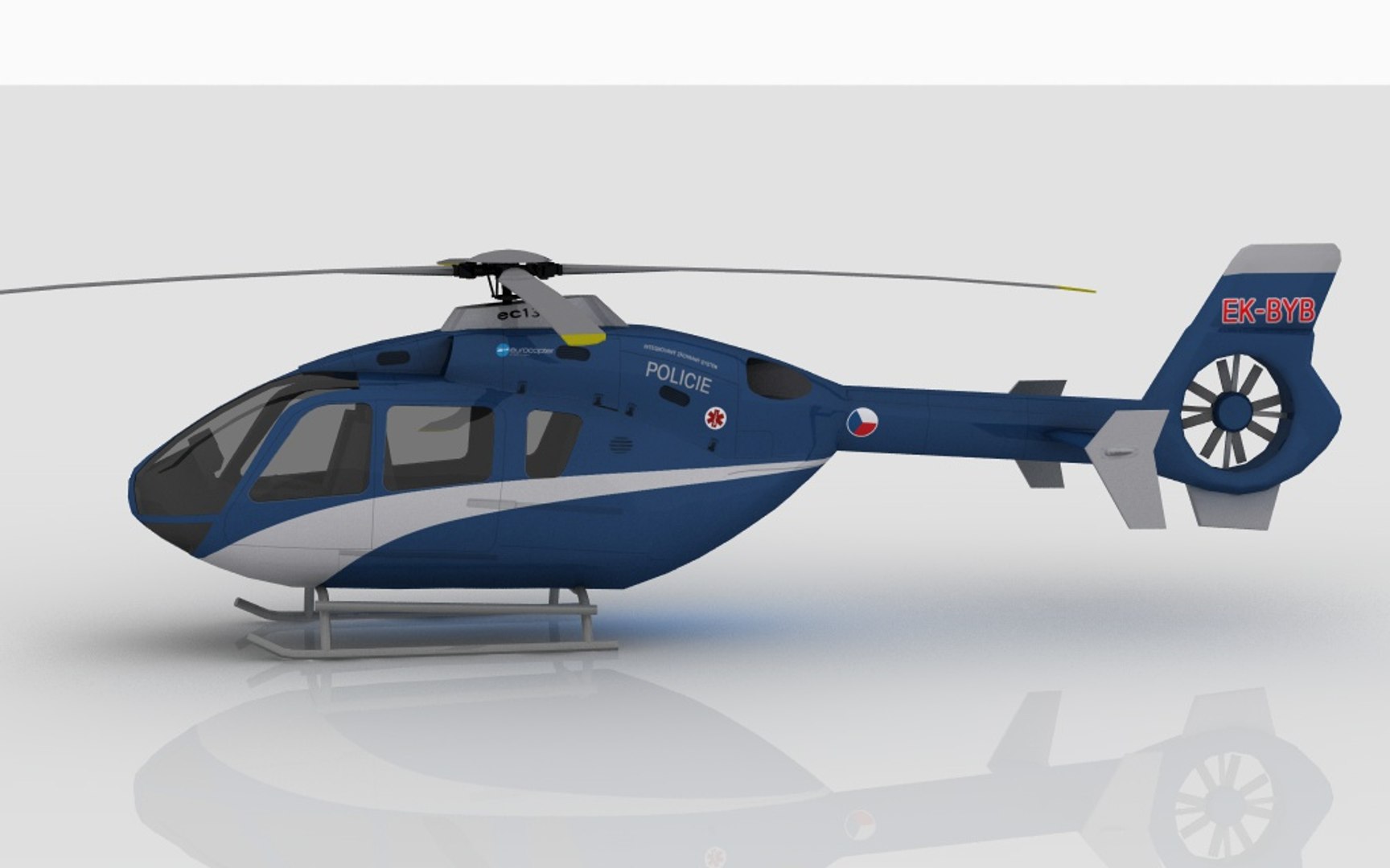3d Heli Ec-135 Police