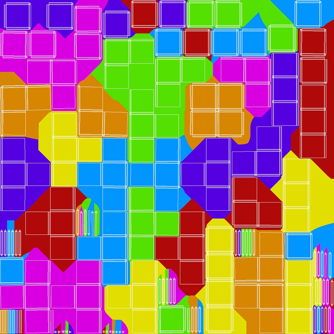 Tetris Bricks Set 3D Model - TurboSquid 1545707