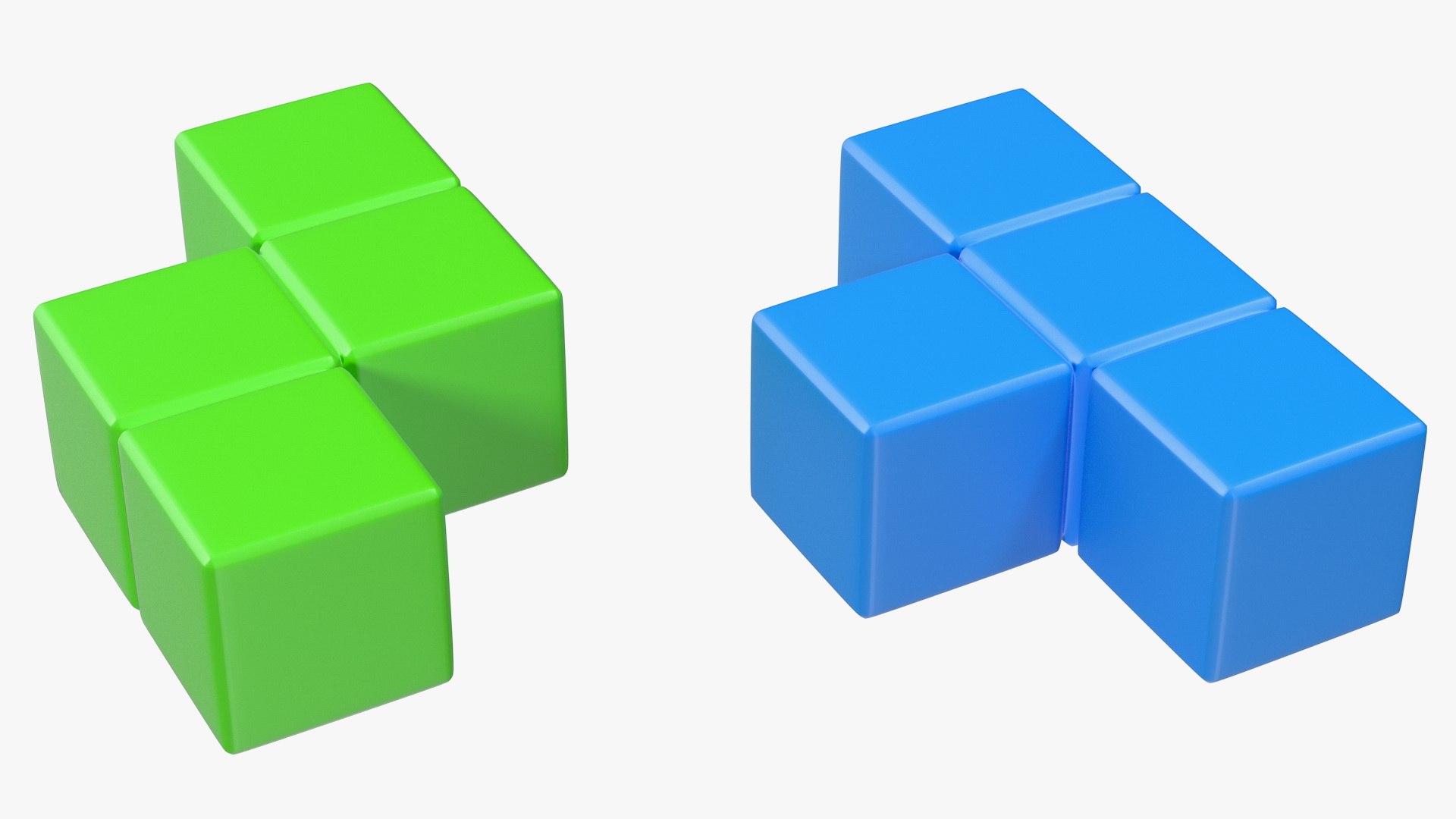 Tetris Bricks Set 3D Model - TurboSquid 1545707