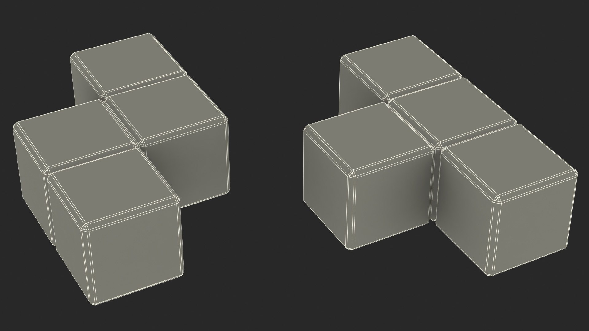 Tetris bricks set 3D model - TurboSquid 1545707