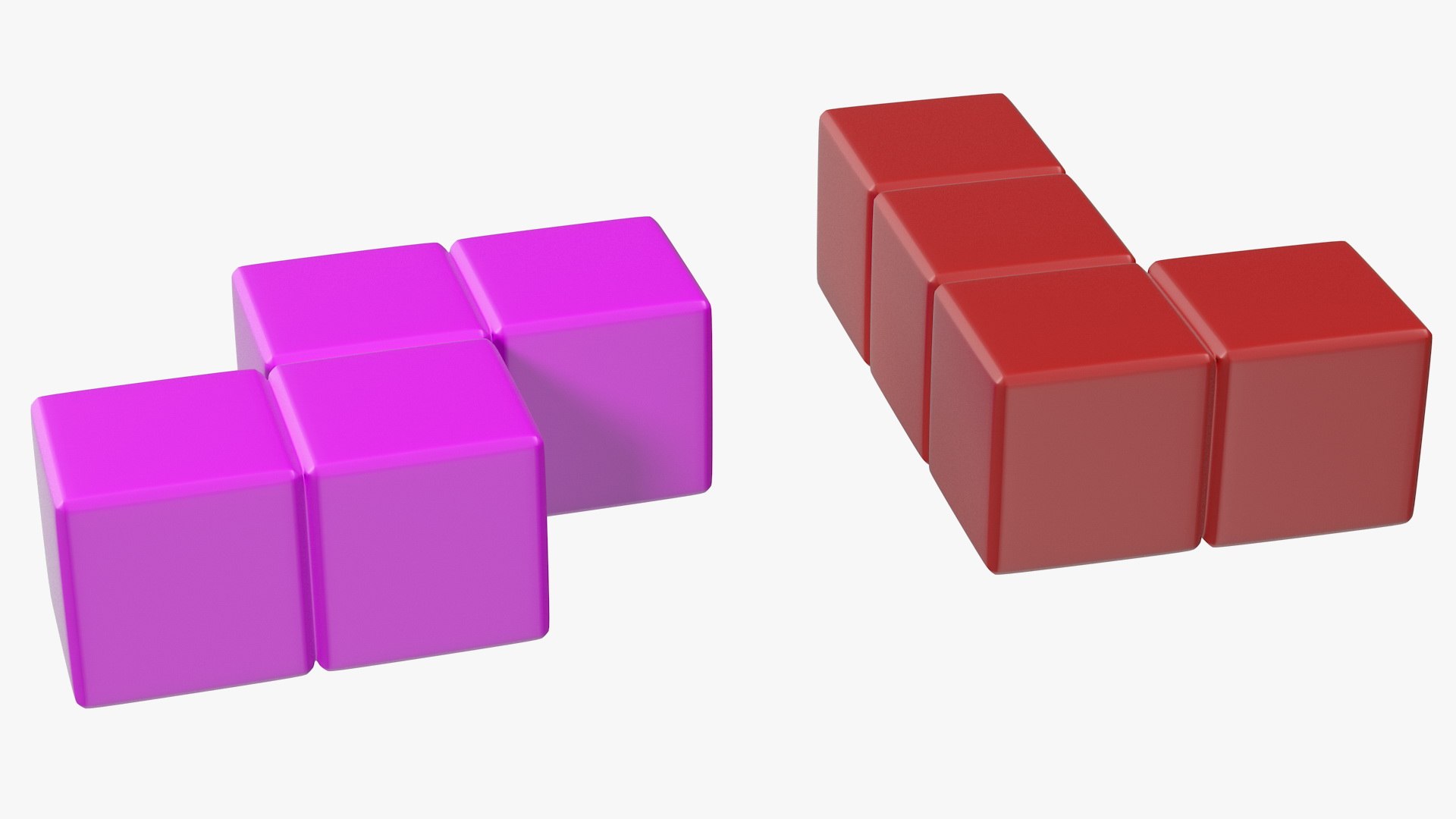 Tetris Bricks Set 3D Model - TurboSquid 1545707