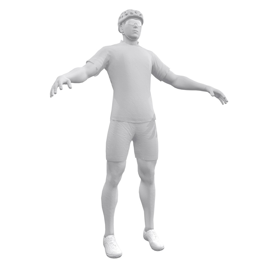 3d model man rigged