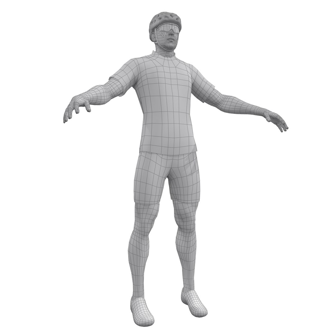 3d model man rigged