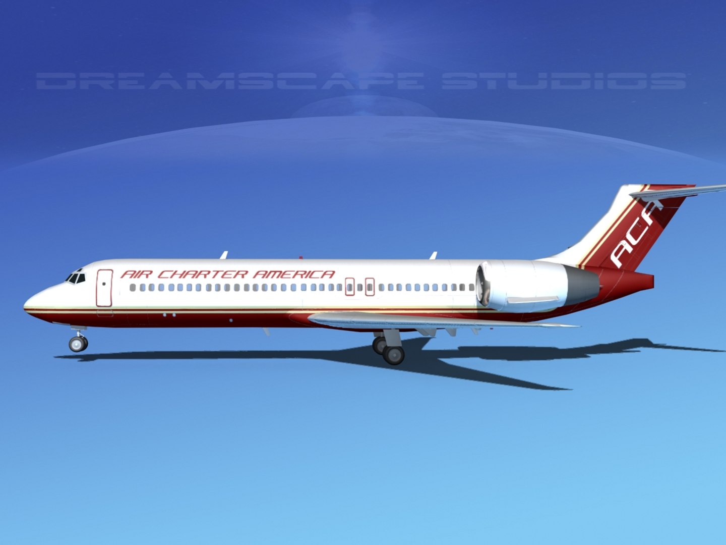 turbines boeing 717-200 717s obj