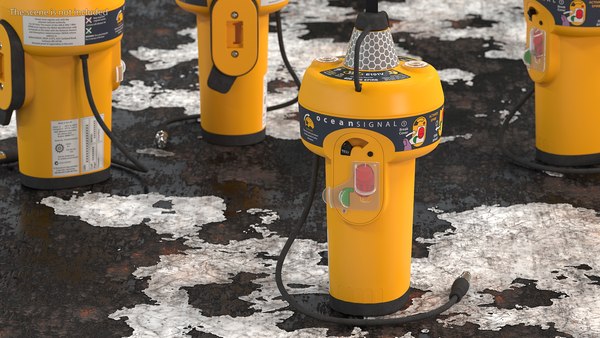 modelo 3d Ocean Signal Float Free E101V EPIRB con VDR - TurboSquid 1681362