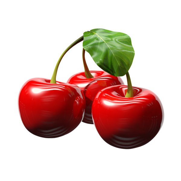 3d model of cherry fruit