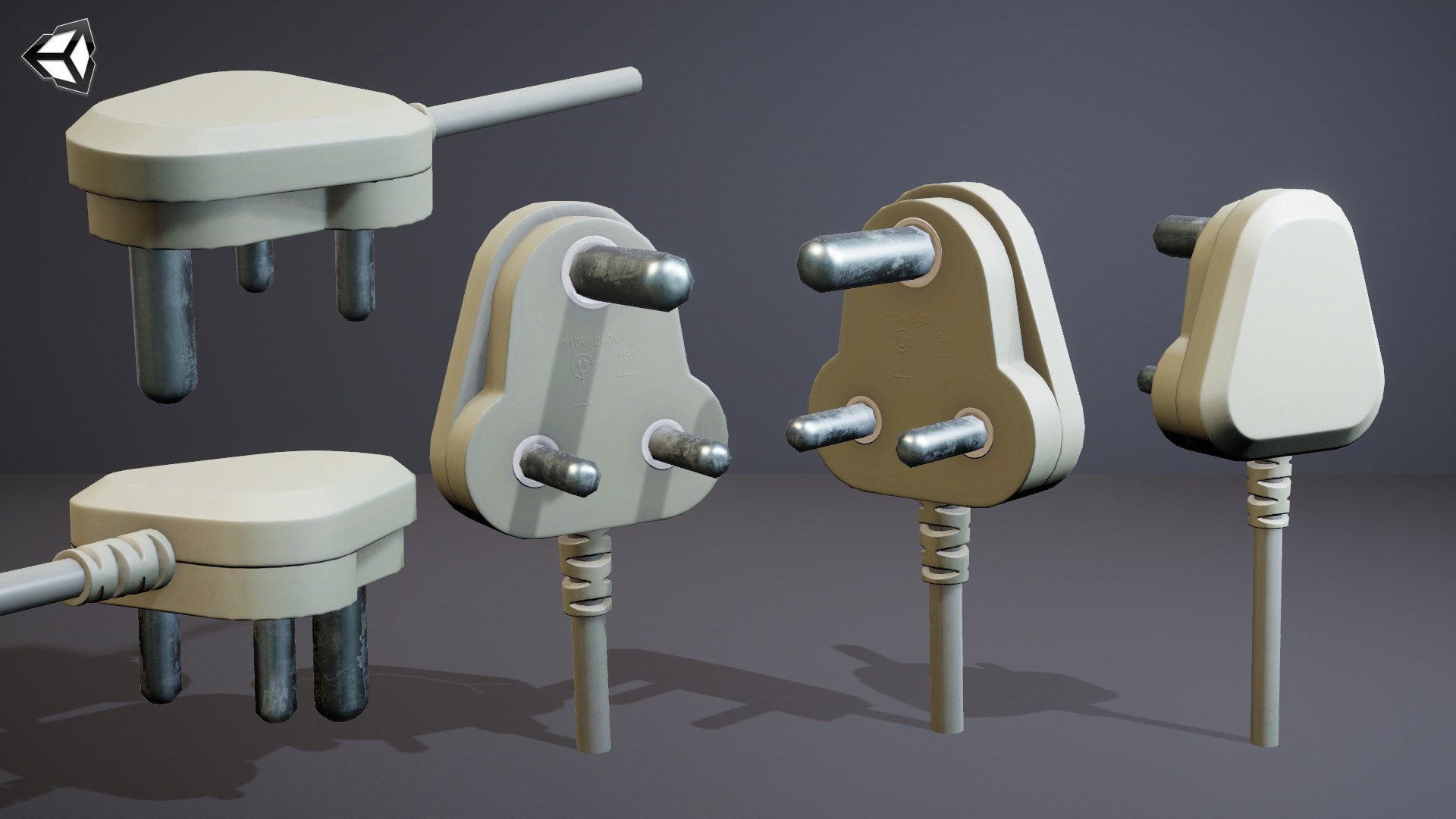 3D Model Electrical Plug Type M BS546 - TurboSquid 2276485