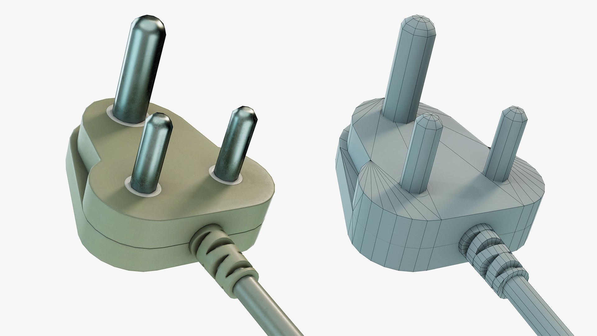 3D Model Electrical Plug Type M BS546 - TurboSquid 2276485