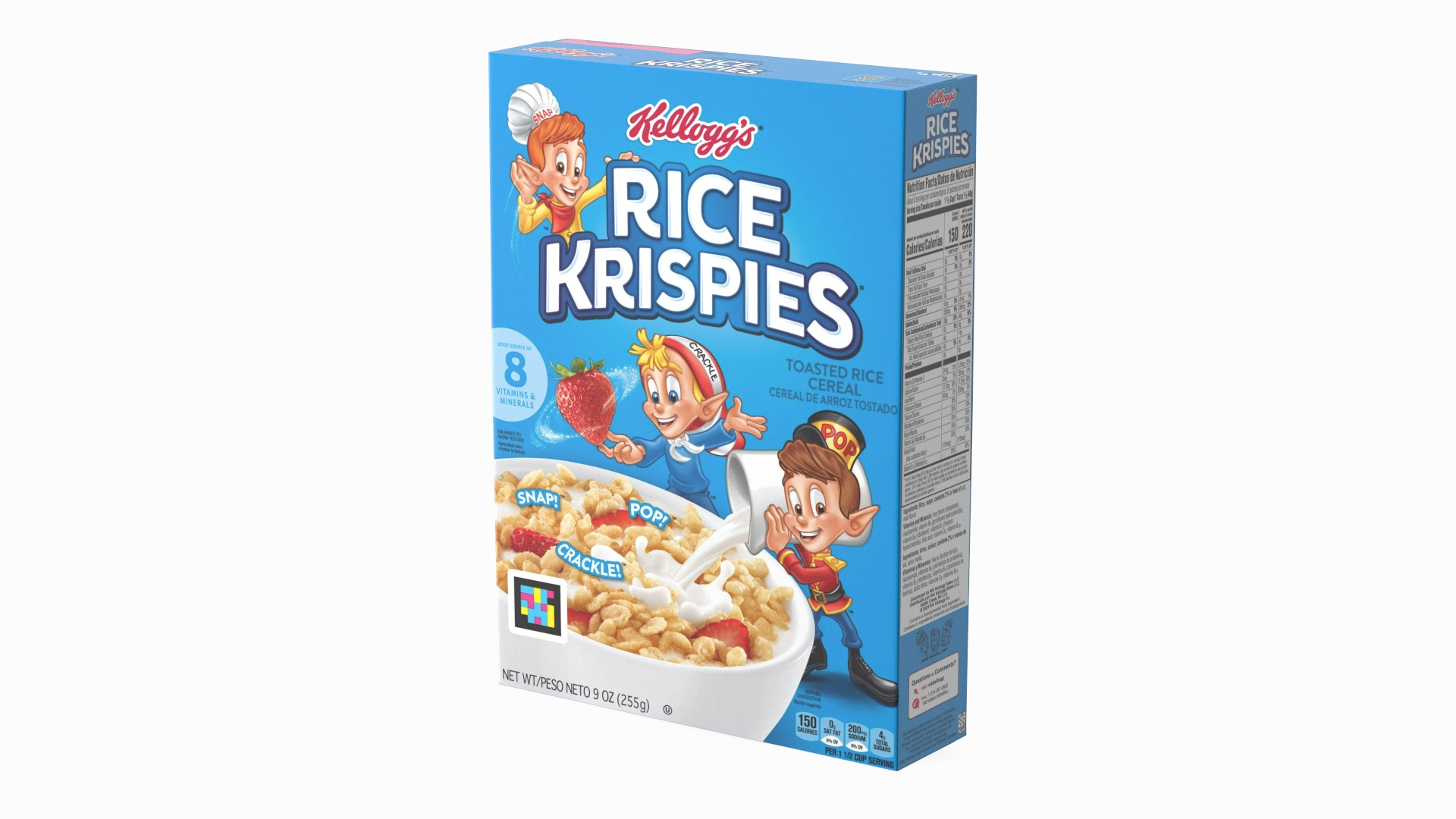 3D Rice Krispies Cereal Box Kelloggs Model - TurboSquid 2345963